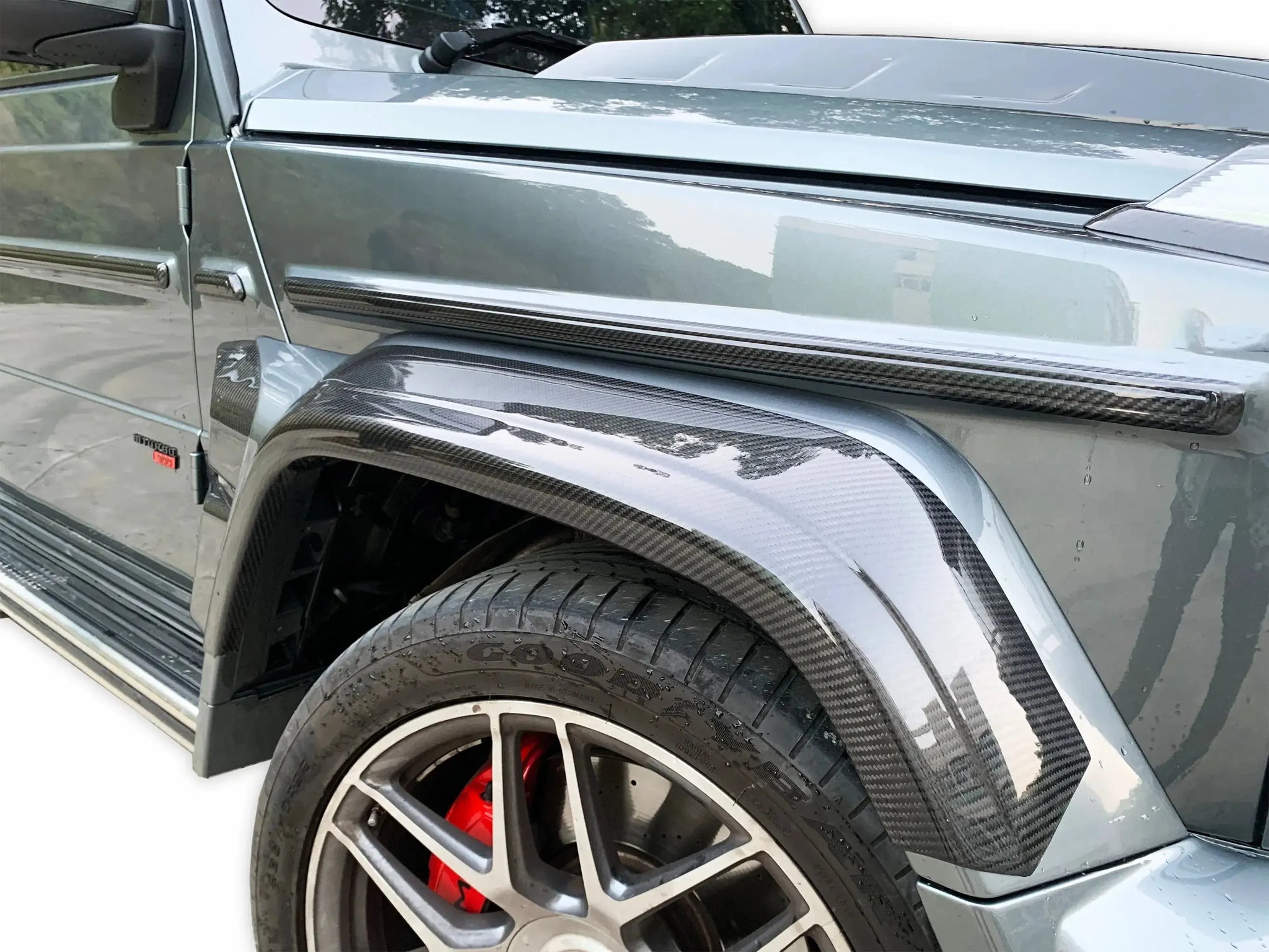 BRB G900 Style Carbon Fiber Wheel Fender Trim - G Wagon W464 G350 & G5